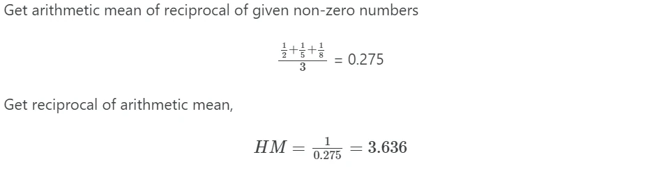 Calculate Harmonic Mean In R with Examples 